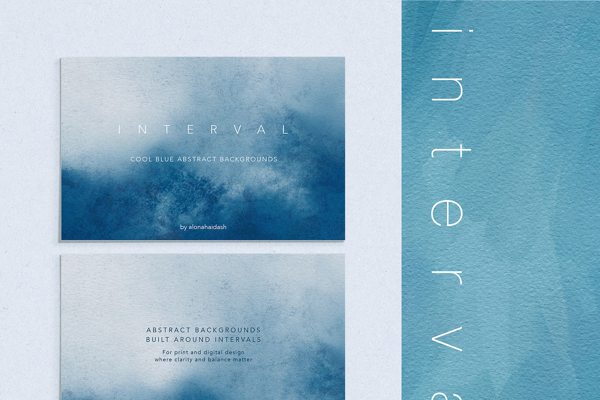 Interval Cool Blue Backgrounds, a Background Graphic by alonahaidash