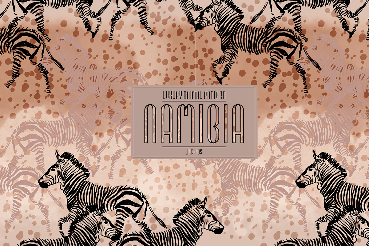 Namibia, Luxury Jungle Pattern, a Pattern Graphic by Nocito Design ...