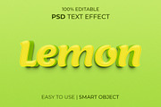 Lemon 3D Text Effect Style, a Layer Style Add-On by himelgfx