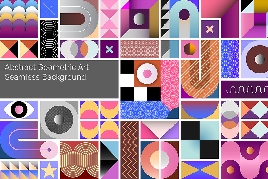 Abstract Geometric Vector Seamless, a Pattern Graphic by danjazzia