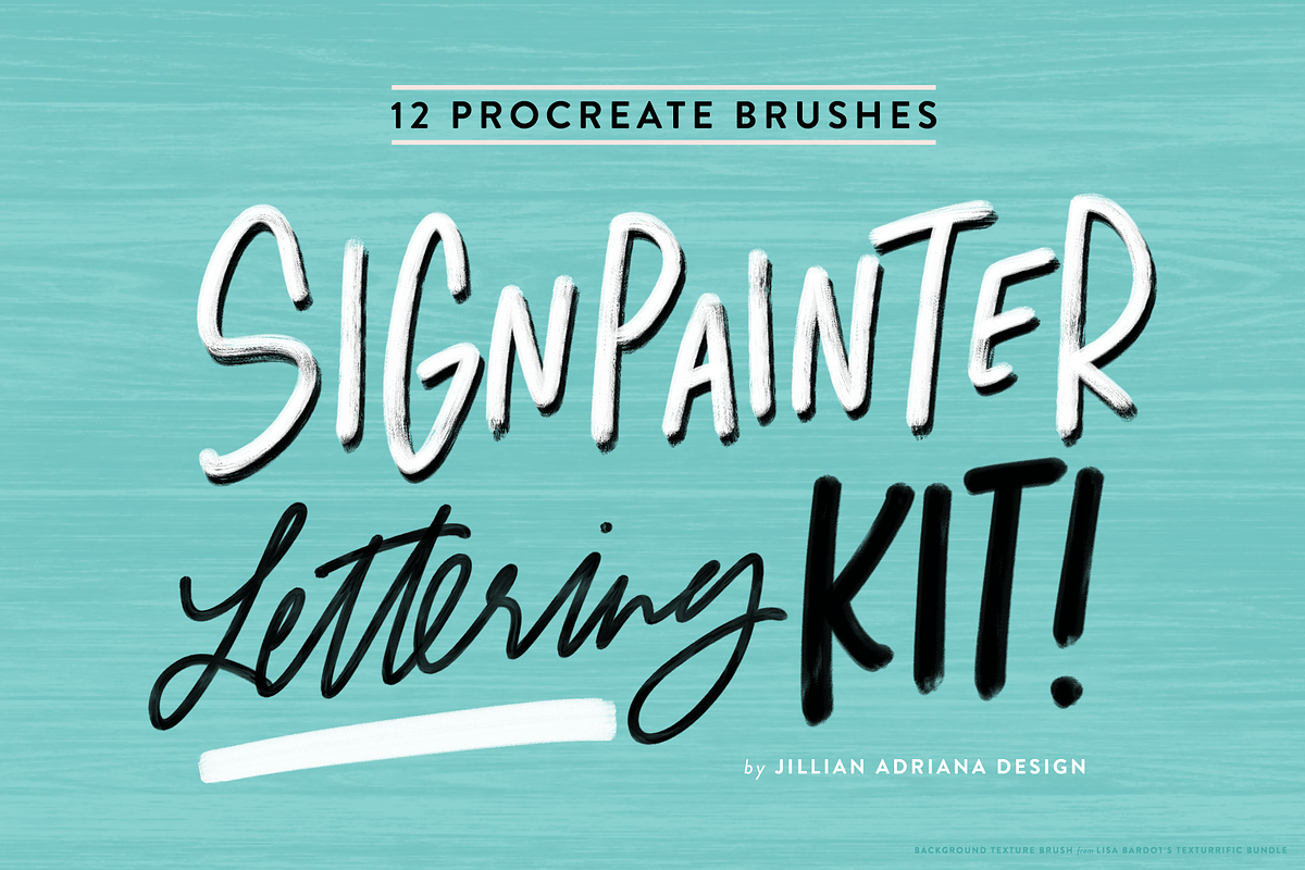 Signpainter Lettering Kit, a Brush Add-On by jillian.adriana