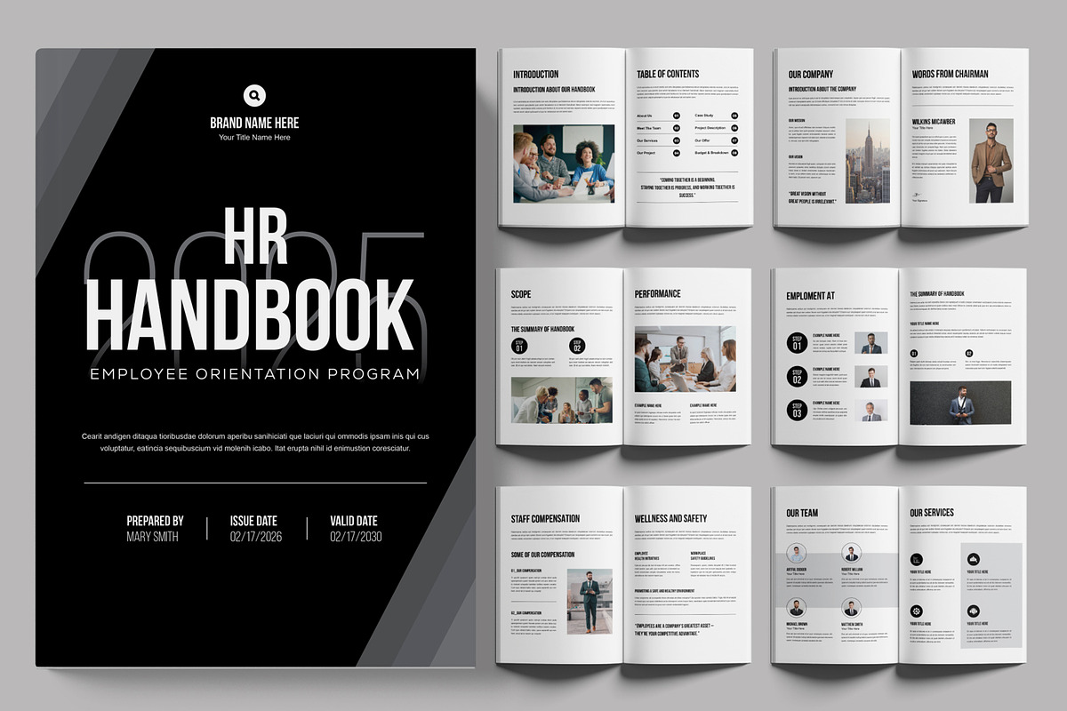 HR Employee Handbook Design
