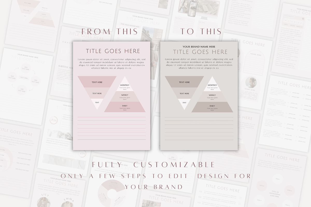 Pink Coaching Template Kit Canva, a Magazine Template by BRANDcontent