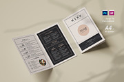 Bi fold / Half fold Food Menu, a Brochure Template by Designsoul14