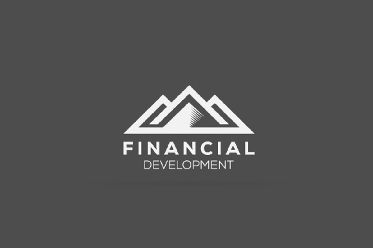 Financial Mountain Logo, a Branding & Logo Template by NasirGrfx