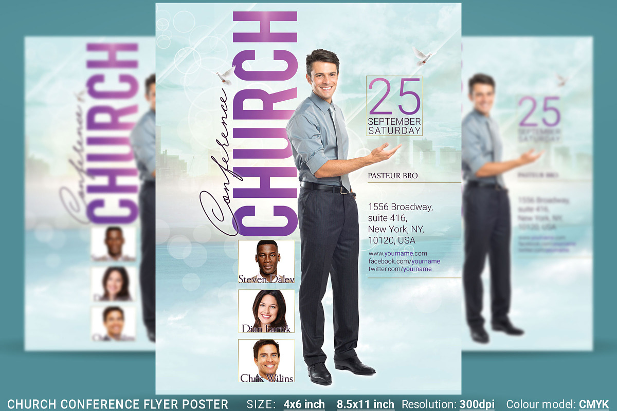 Church Conference Flyer Poster, a Flyer Template by Artolus