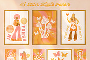Retro Groovy Graphics Collection, a Decorative Illustration by Ayya ...
