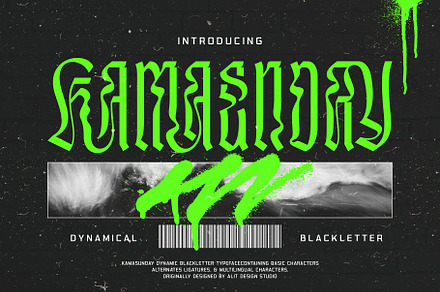 Rock Sign Typeface | Blackletter Fonts ~ Creative Market