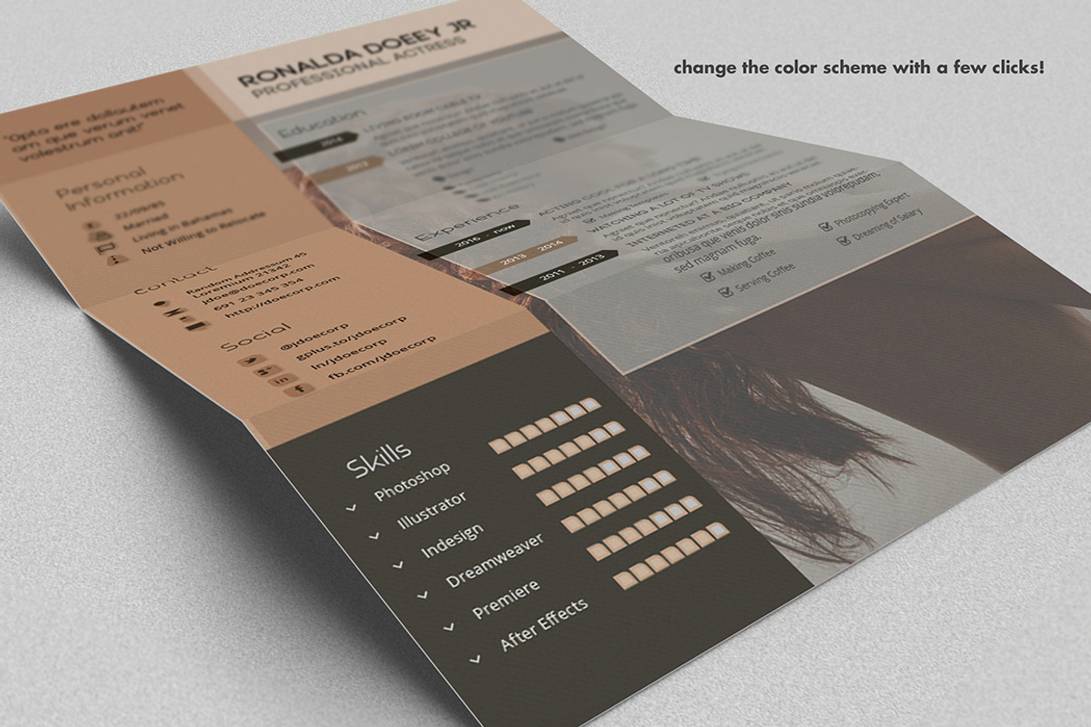 CV/Resume Template - A4 Portrait, a Templates & Theme by Spyros Thalassinos