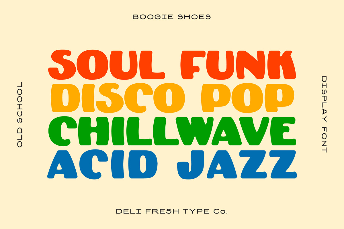 Boogie Shoes: A Retro Poster Font