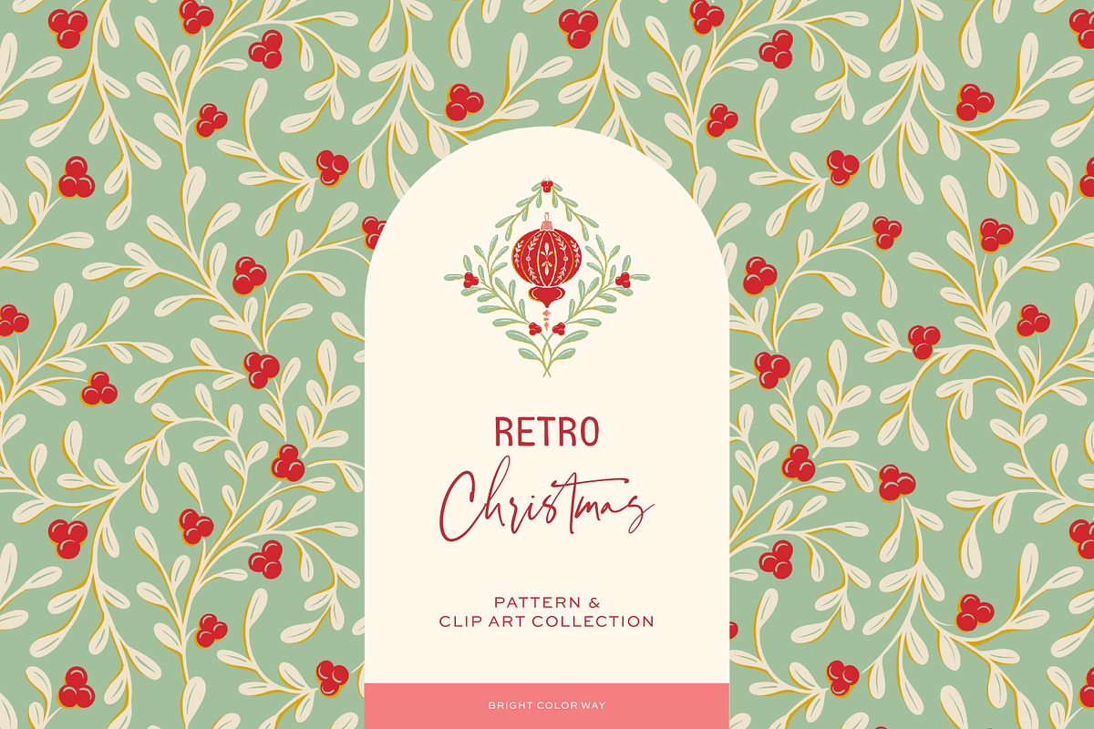 Retro Christmas Patterns & Clip Art, a Pattern Graphic by Eclectic ...
