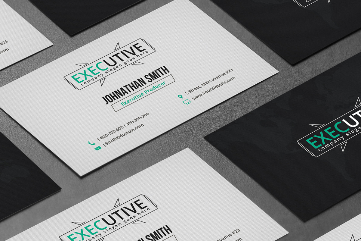 Executive Business Card, a Business Card Template by VectorMedia