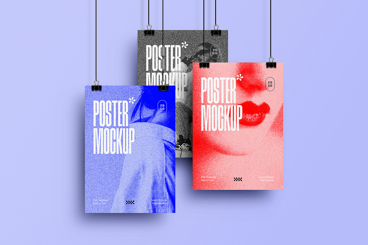 Poster Mockups Collection, an Advertising Mockup by pixelbuddha.net