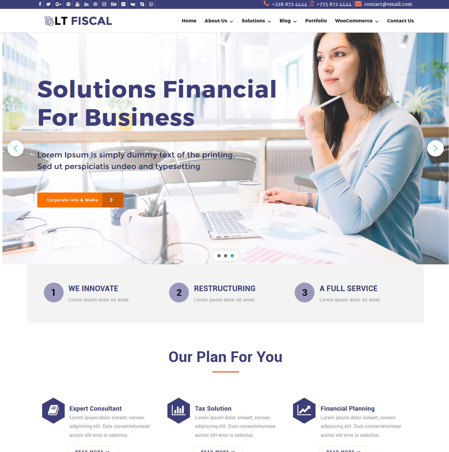 LT Fiscal Finance WordPress Theme, a WordPress Template by LTheme