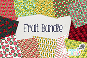 Fruit Seamless Pattern Bundle, a Pattern Graphic by Northern Whimsy Design