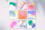 Colorful gradient social media post | Social Media Templates ~ Creative ...