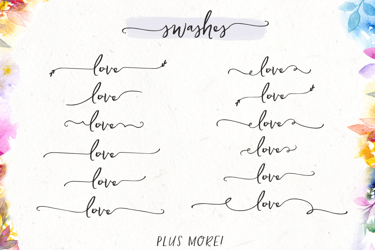 Ditto Font + Swashes, a Handwritten Font by Angie Makes