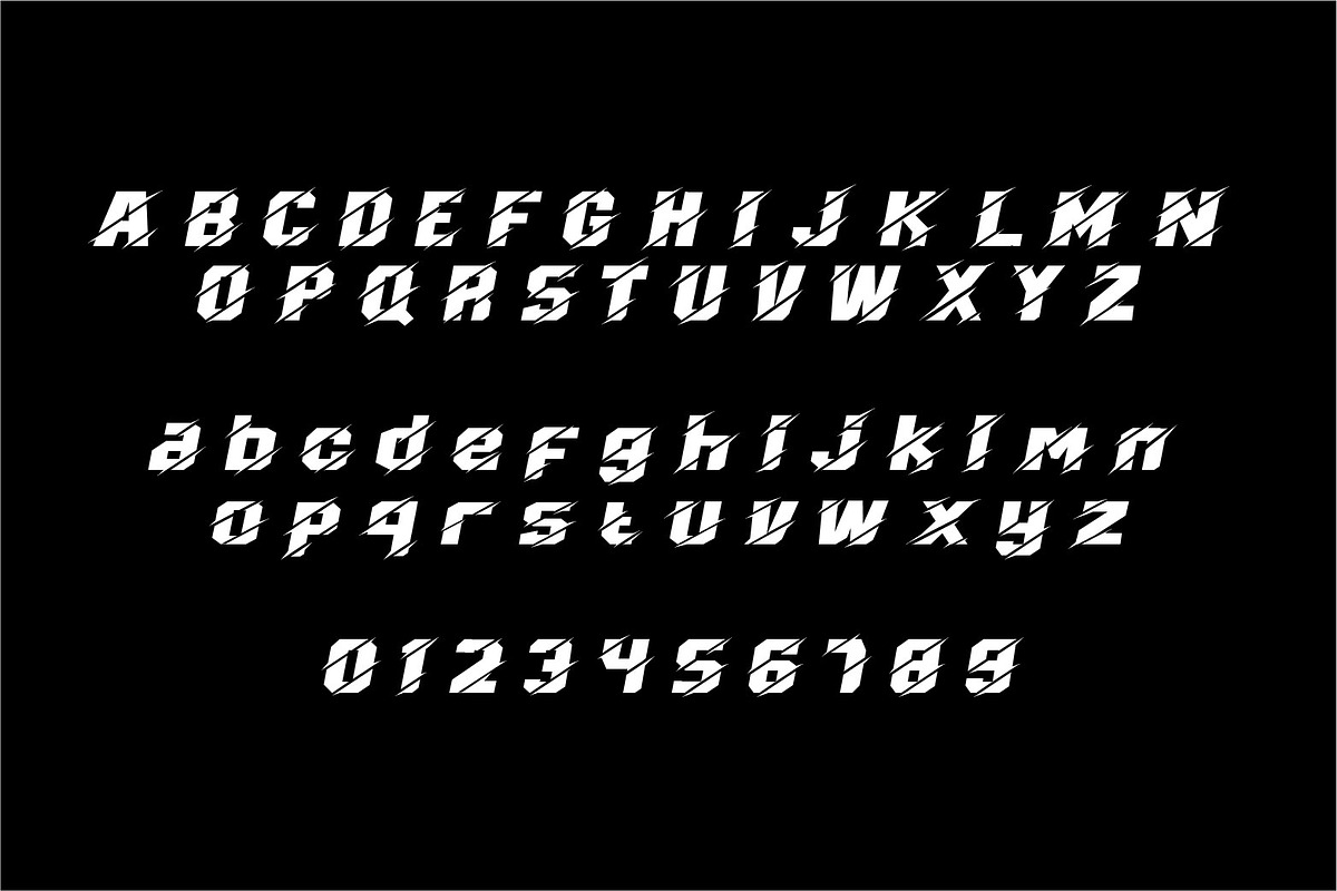MX motocross font, a Symbol Font by WAP