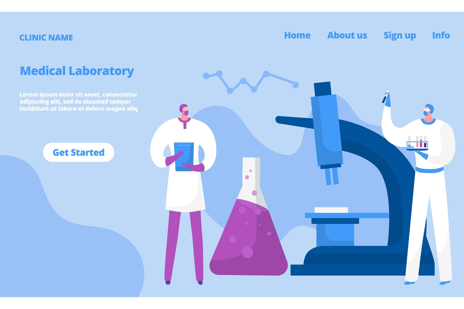 Laboratory diagnostic services, an Education Illustration by KitVector