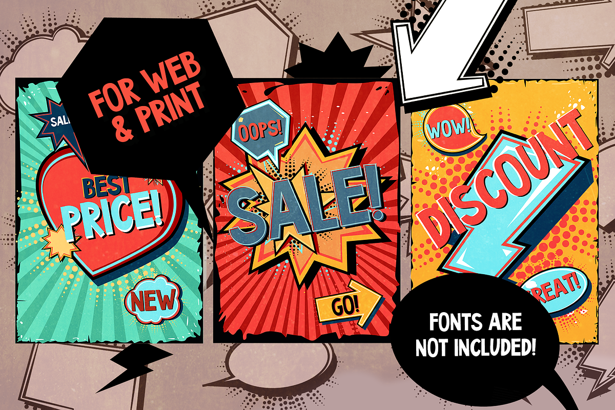 Comics Design Pack, a Templates & Theme by ne2pi