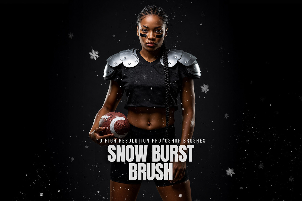 Snow Burst Photoshop Brushes, a Brush Add-On by Walllow Creatives