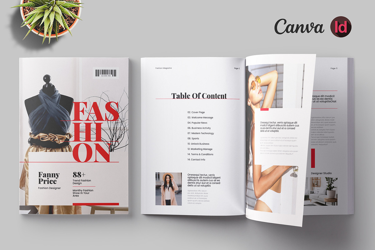 Lifestyle / Fashion Magazine | Canva, a Magazine Template by Pixelpick