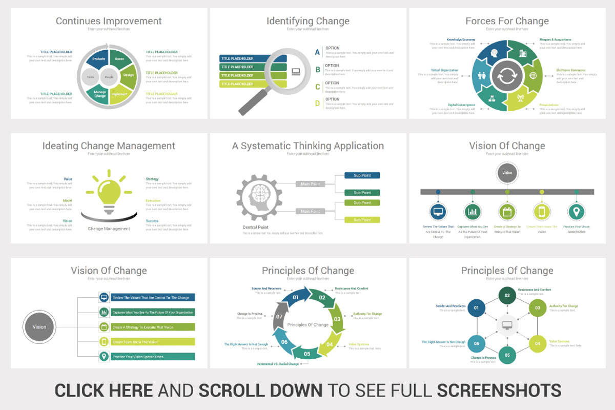 Change Management google slides, a Presentation Template by OceanArt