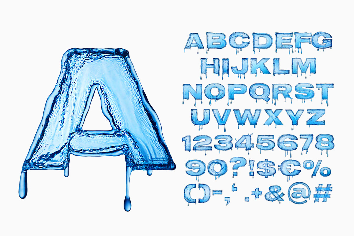 Water Font, a Handwritten Font by Handmadefont