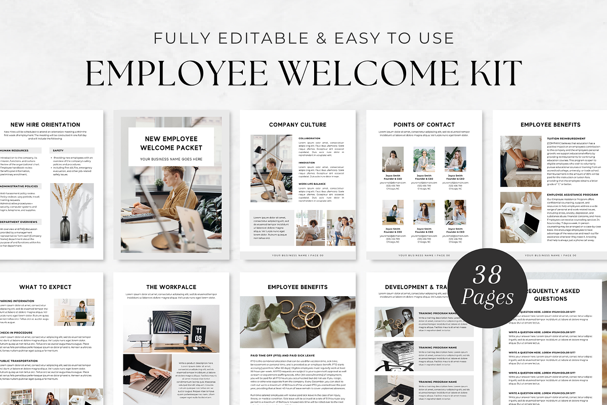 Employee Welcome Package Template, a Magazine Template by ShopRShop