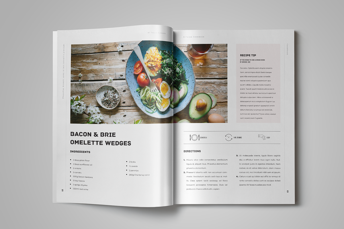 Cookbook / Recipe Book, a Templates & Theme by StockInDesign