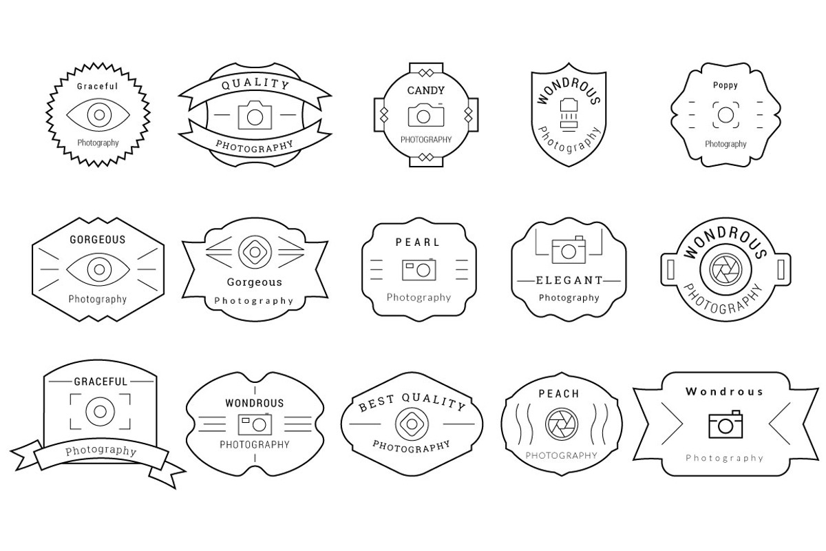 85 Photography Badges / Labels, a Graphic by Creative Stall