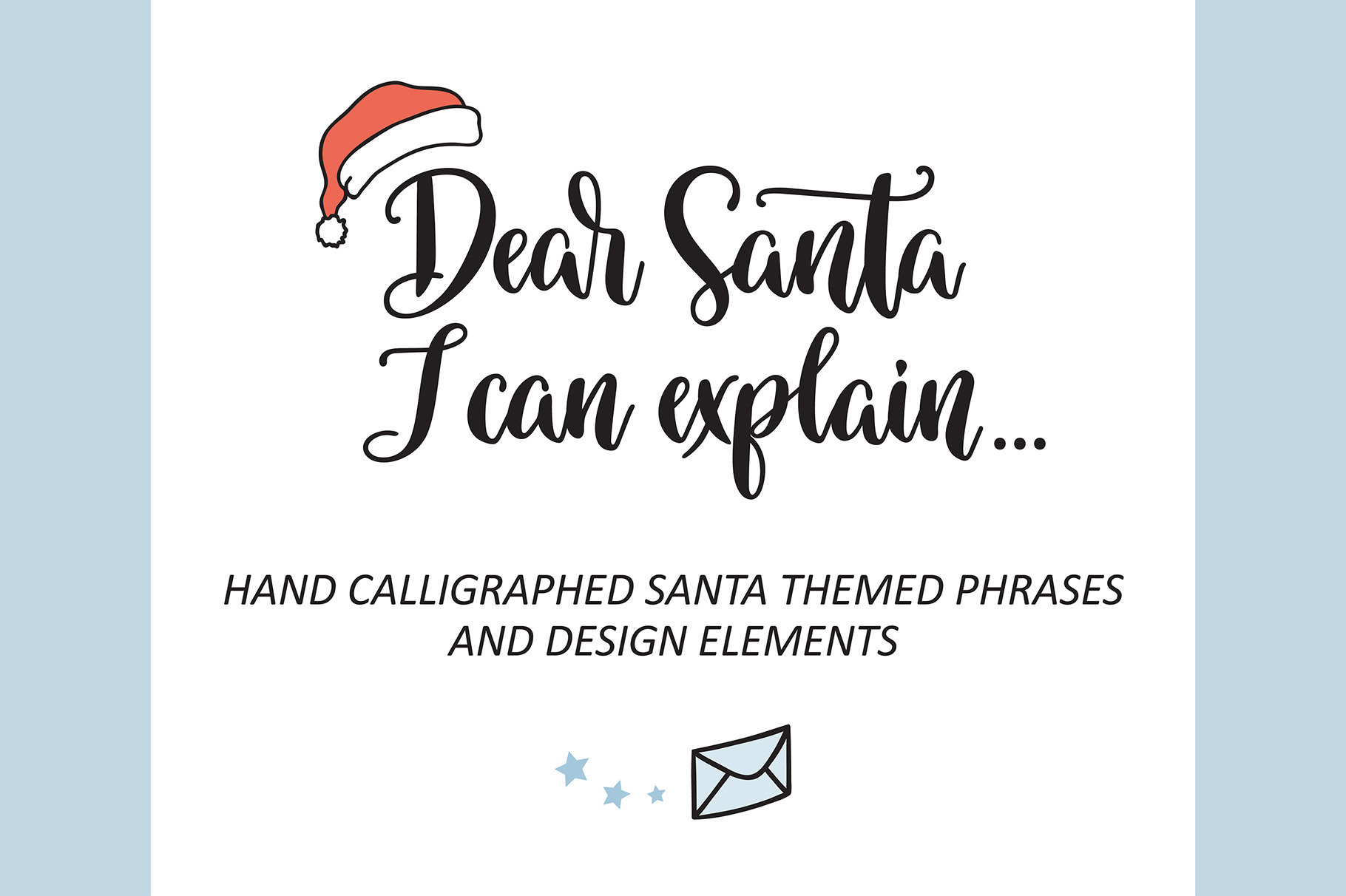 Santa hand lettering vector bundle, a Graphic by InkySplash