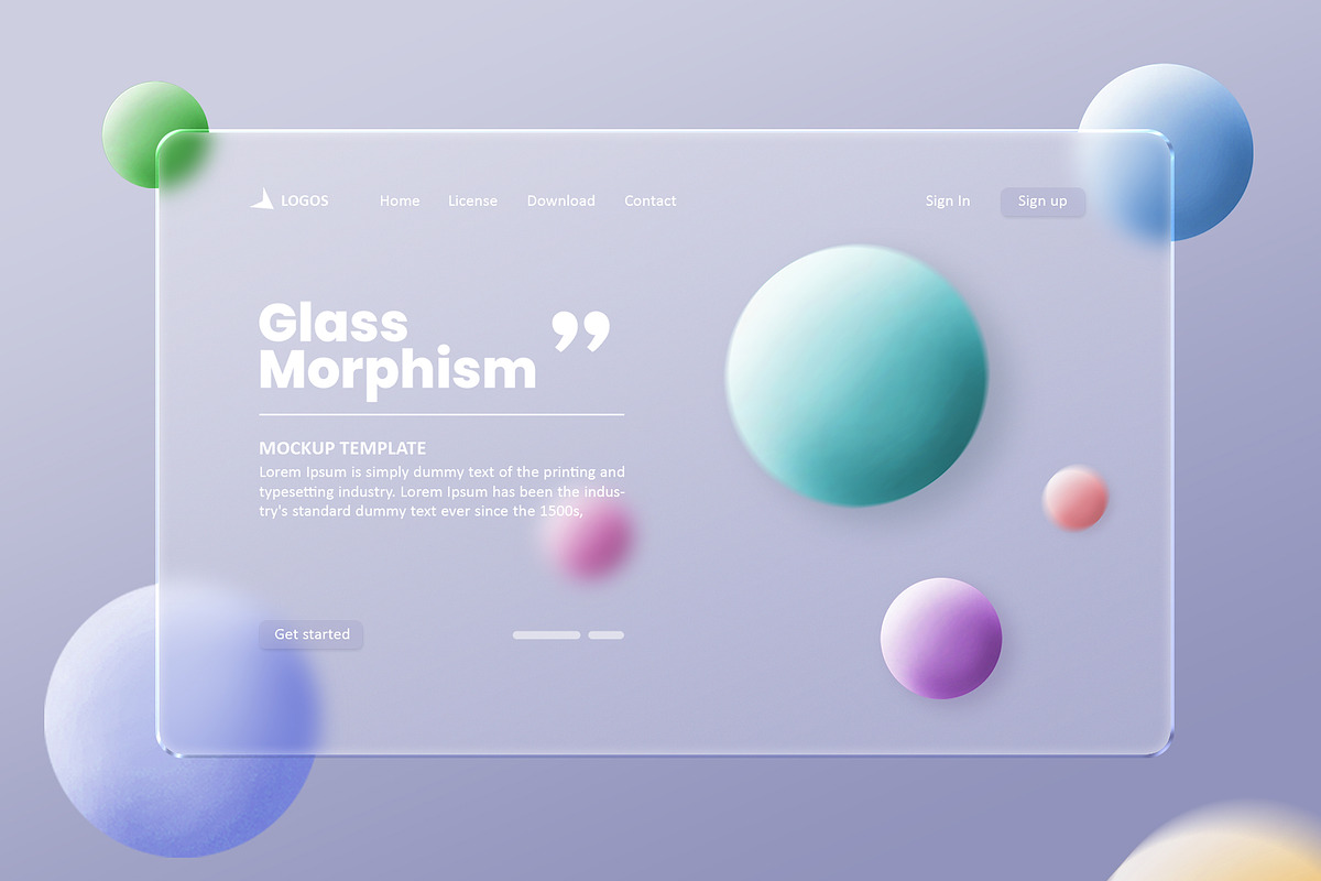 Interface with Glass Morphism Effect, an Object Illustration by ...