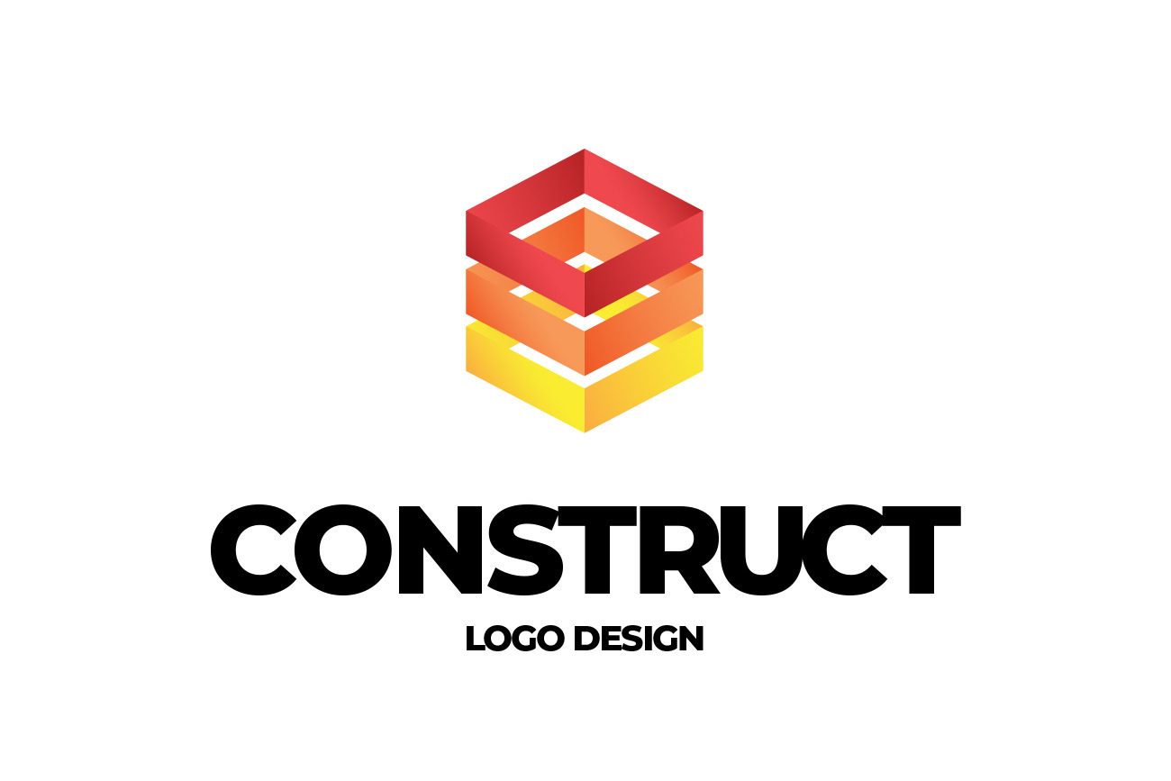 Construction Logo Abstract Cube Box, a Branding & Logo Template by ...