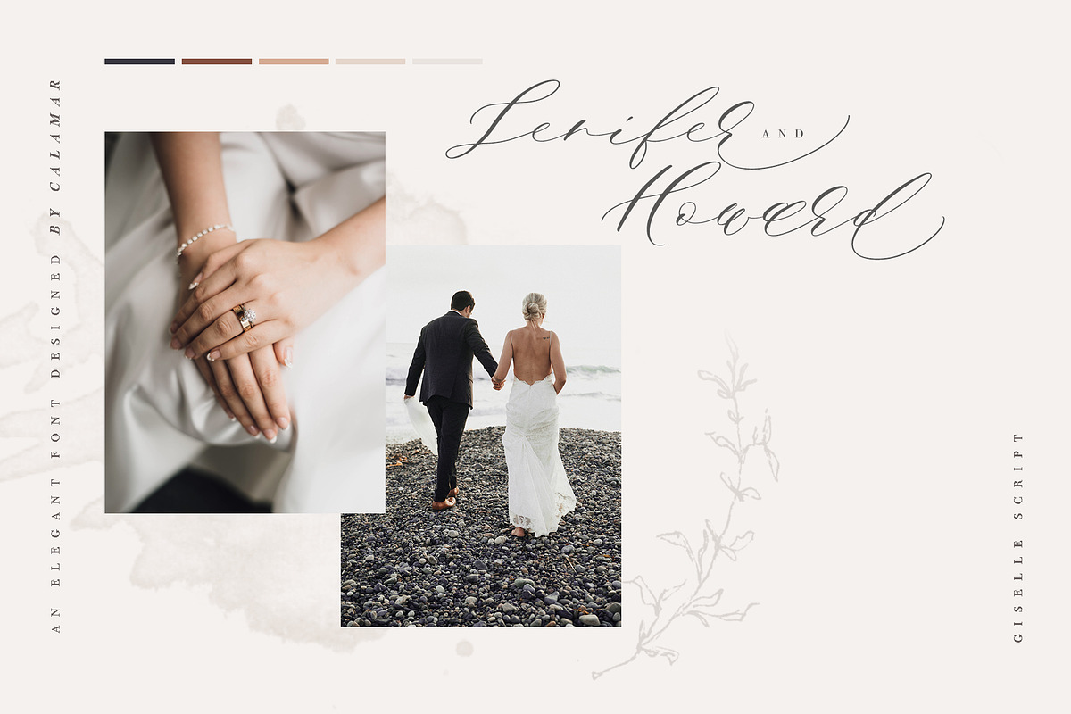 Giselle Script, a Script Font by Calamar Studio