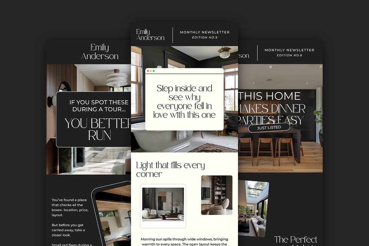 Real Estate Newsletter Templates