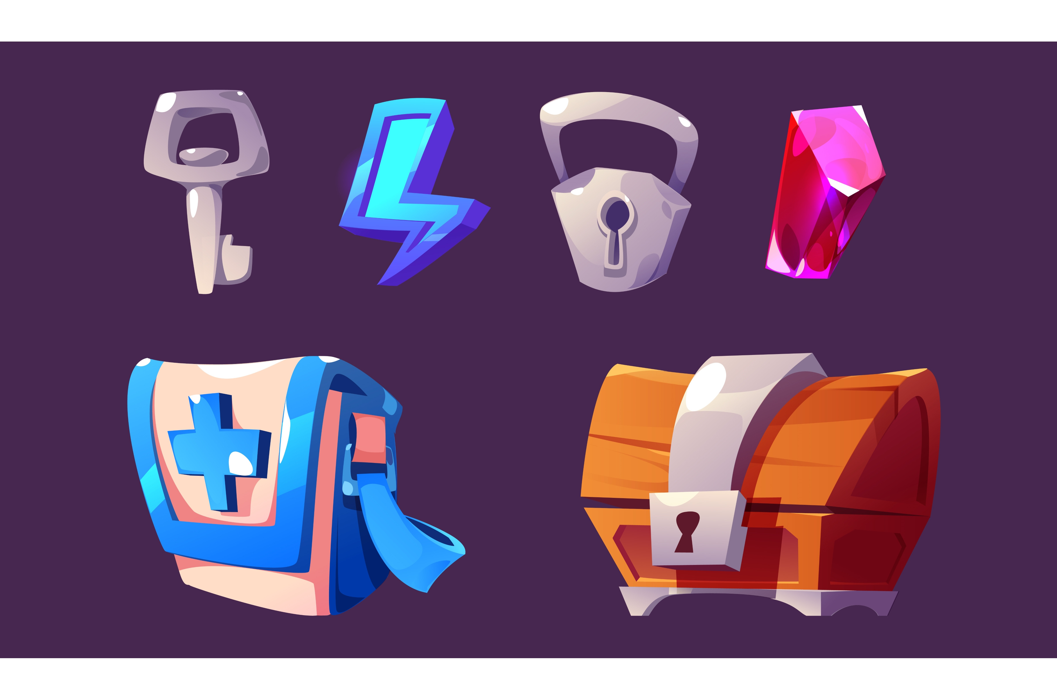 Game icon kit - cartoon assets, an Object Illustration by art PVP - market