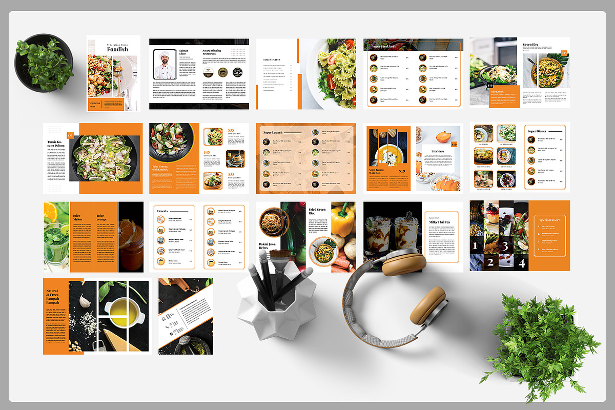 Foodish Resto Menu/Magazine Templat, a Brochure Template by Nahar_std