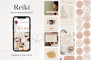 200 Reiki Master Social Media BUNDLE, a Social Media Template by PatternLab.