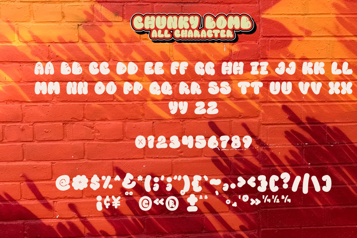Chunky Bomb - Graffiti Font