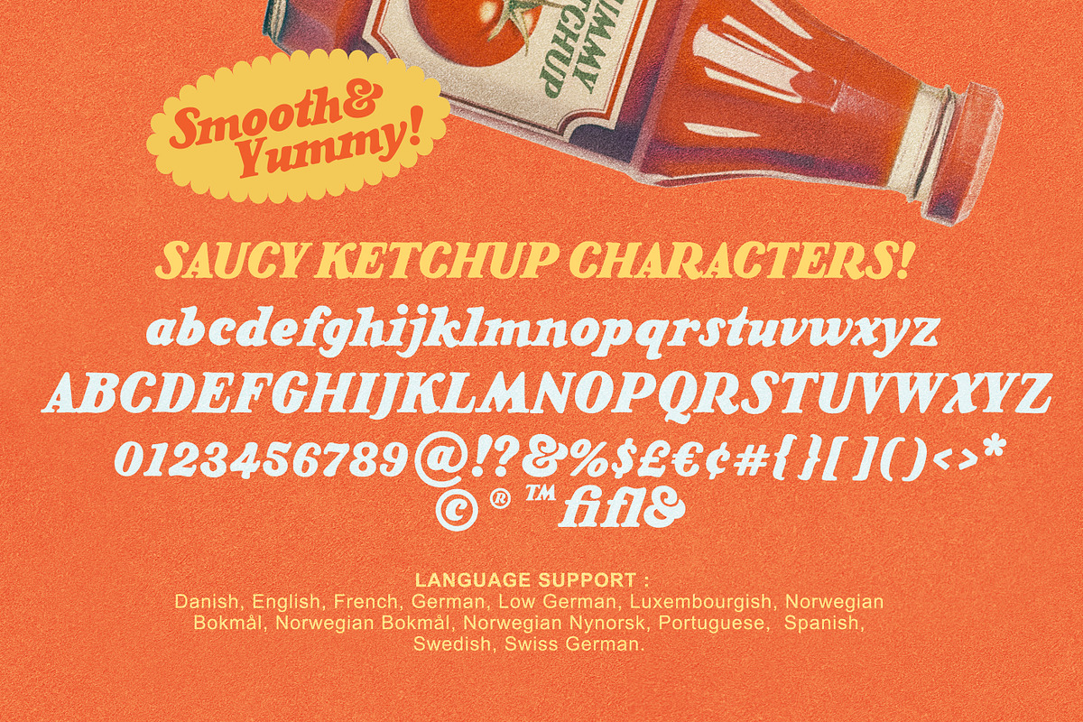 Saucy Ketchup Retro Serif Nicky Laatz