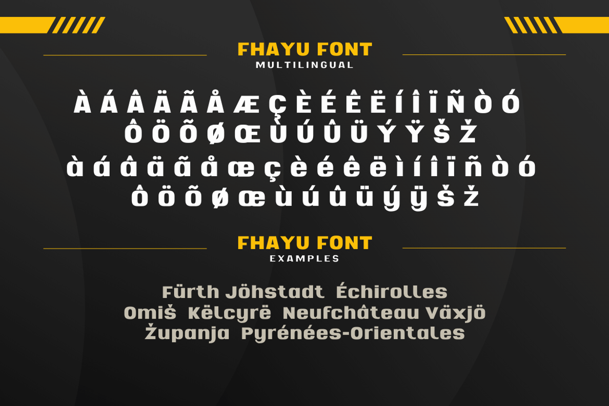 Fhayu, a Sans Serif Font by twinstd