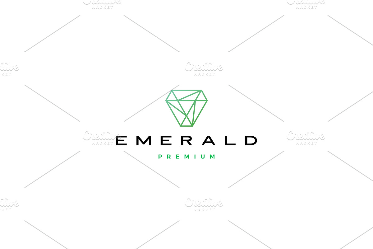emerald diamond logo vector icon, a Branding & Logo Template by VSTRD ...