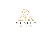 moslem community people family logo | Branding & Logo Templates ...