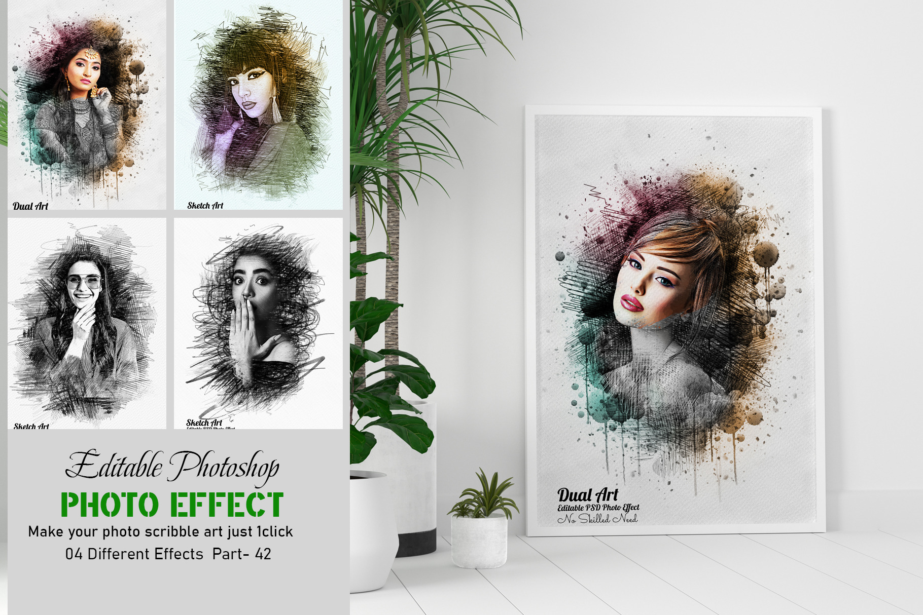 Editable Photo Art Effect | Creative Market
