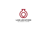 lab location logo vector design | Branding & Logo Templates ~ Creative ...