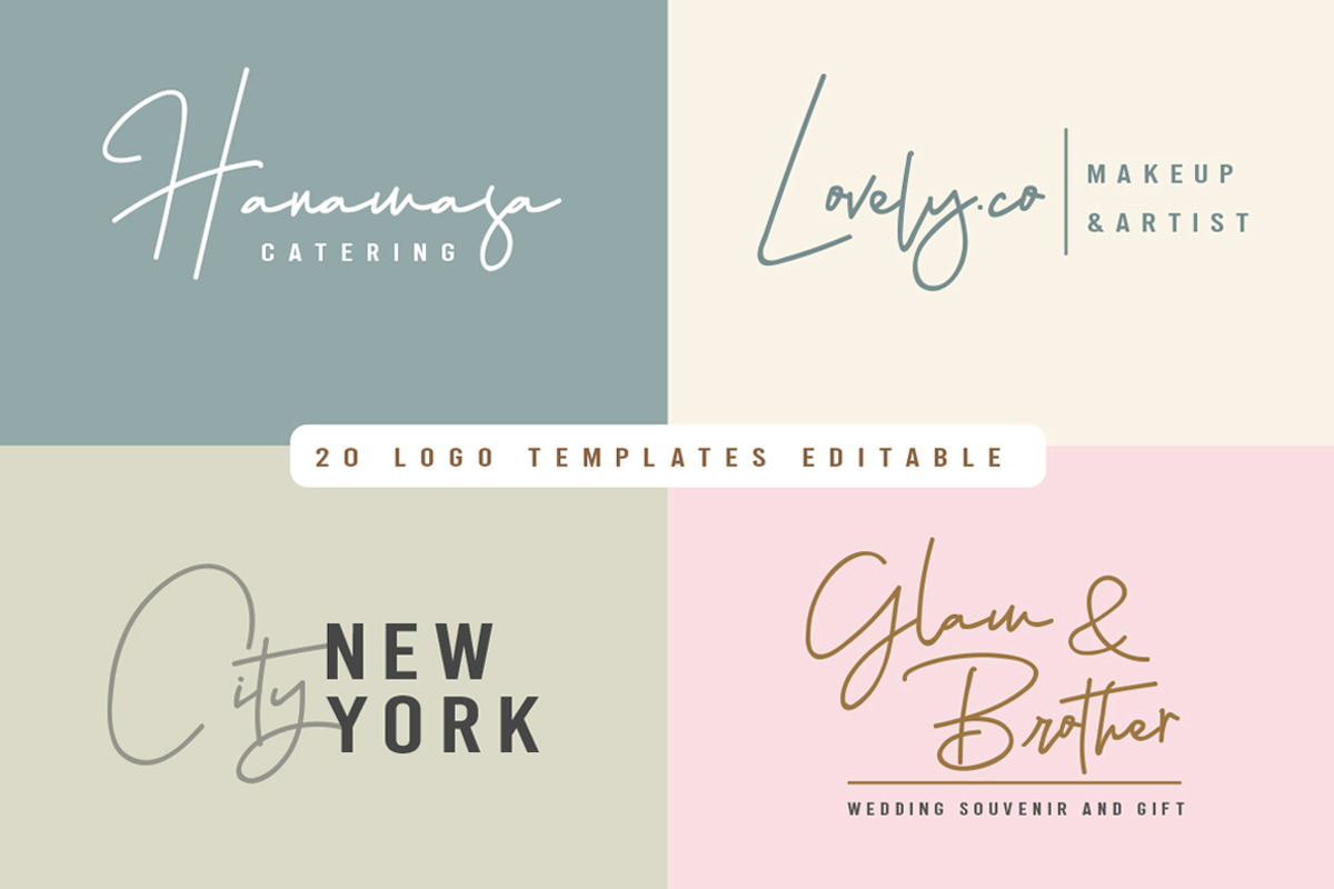 Hellena Jeslyn Font Duo (Free Logo), a Script Font by Anxiety Studio ...