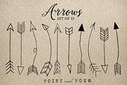 50% Off Hand Drawn Arrow Clip Art, an Illustration by Point and Poem