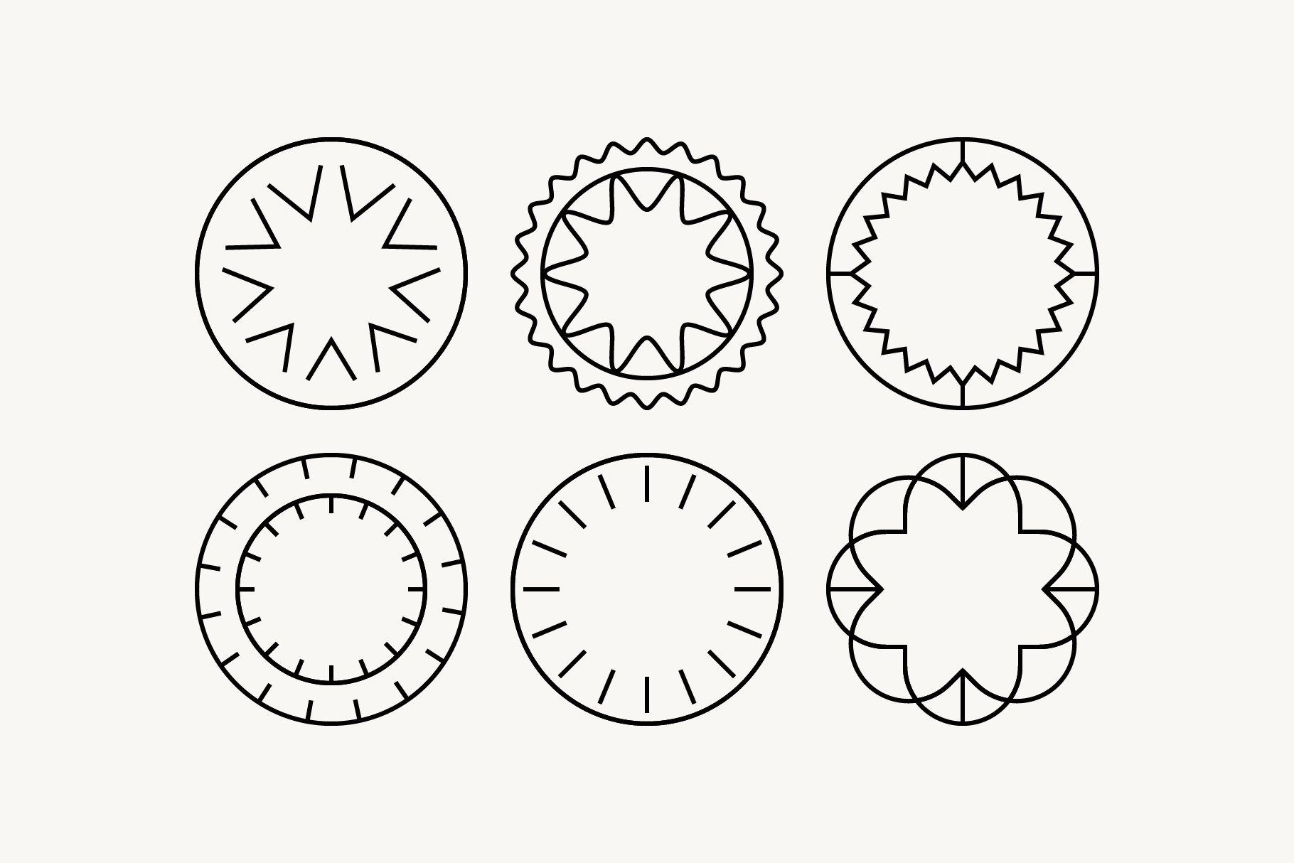 Minimalist Outline SVG Badges, an Object Graphic by P.F. Creative Lab
