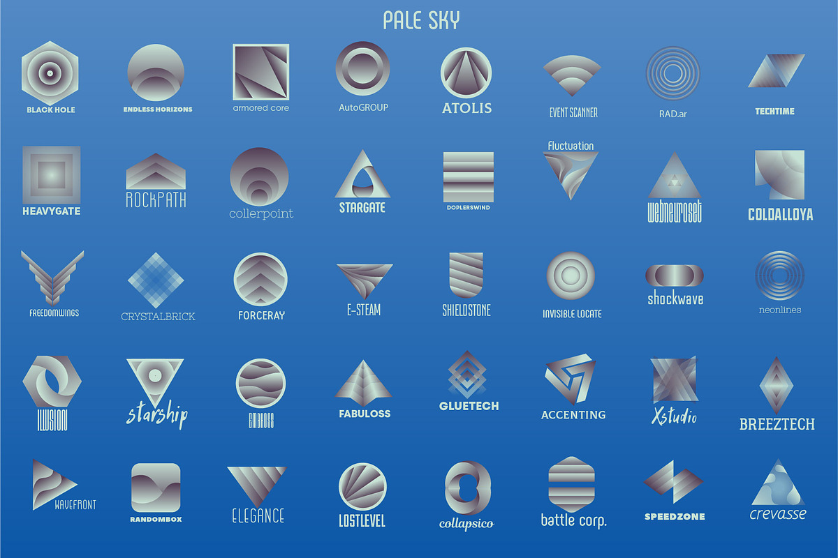 40 Gradient Logos, a Branding & Logo Template by airunreal